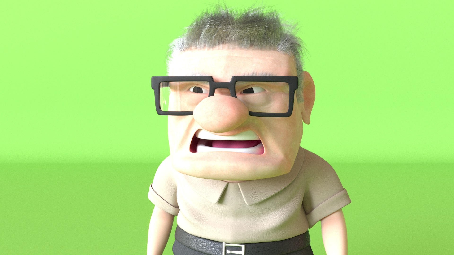 3D Model Of Carl Fredricksen - Up Movie 3D Model - TurboSquid 2202867