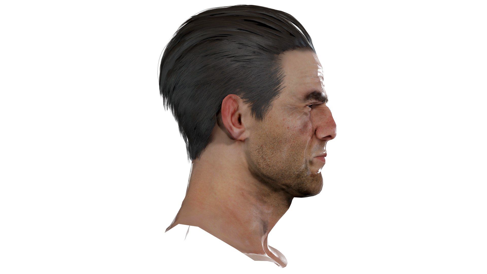 3D David Realistic Model Of Male Head - TurboSquid 1784824