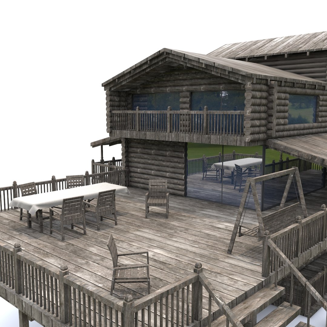 3D Chalet House Model - TurboSquid 1309857