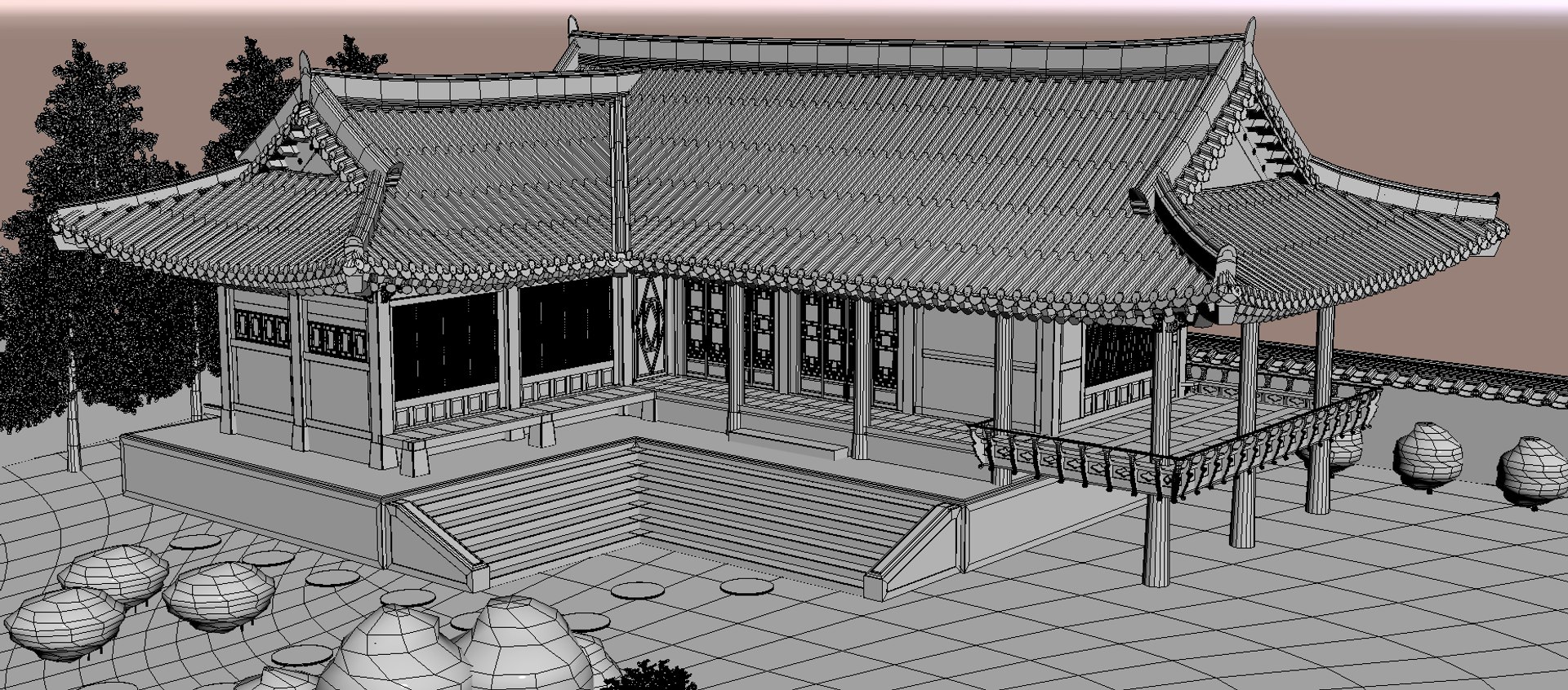 Korean Traditional House 3D Model - TurboSquid 2163108