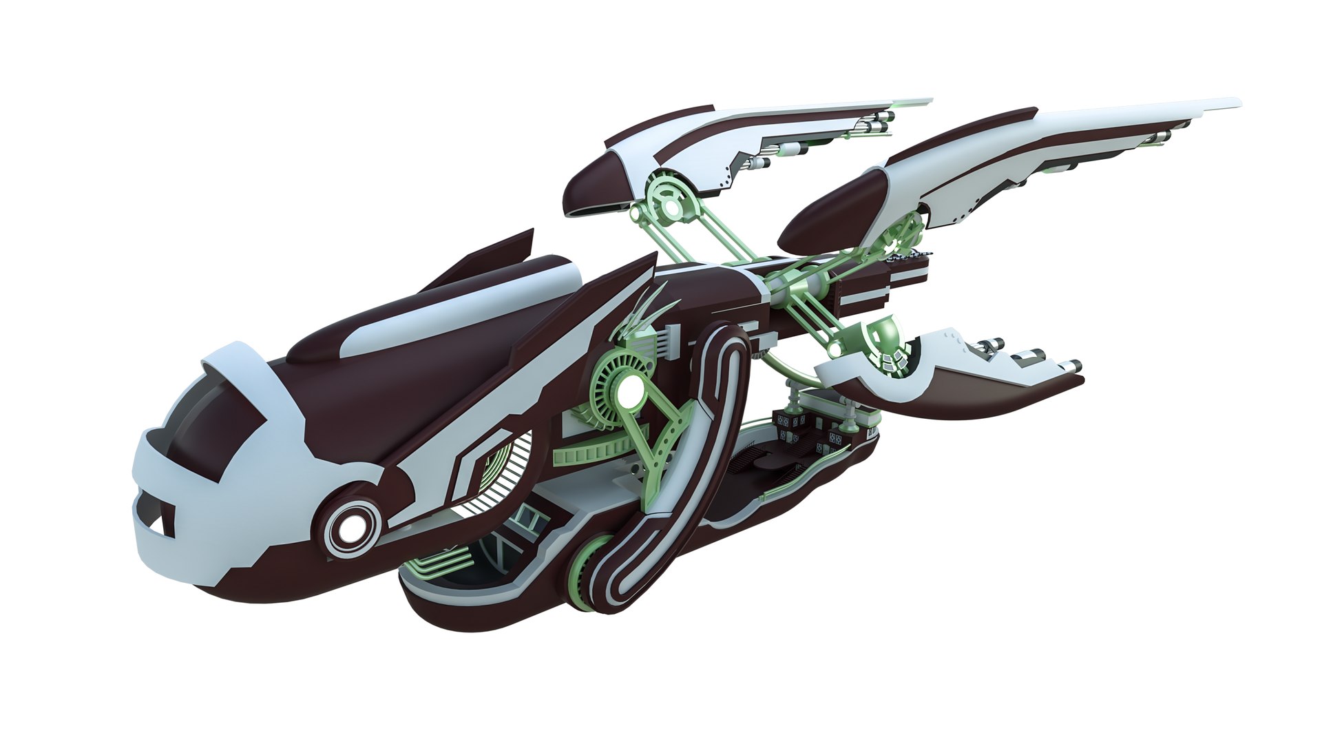 Spaceship Airship Space 3D - TurboSquid 1607410