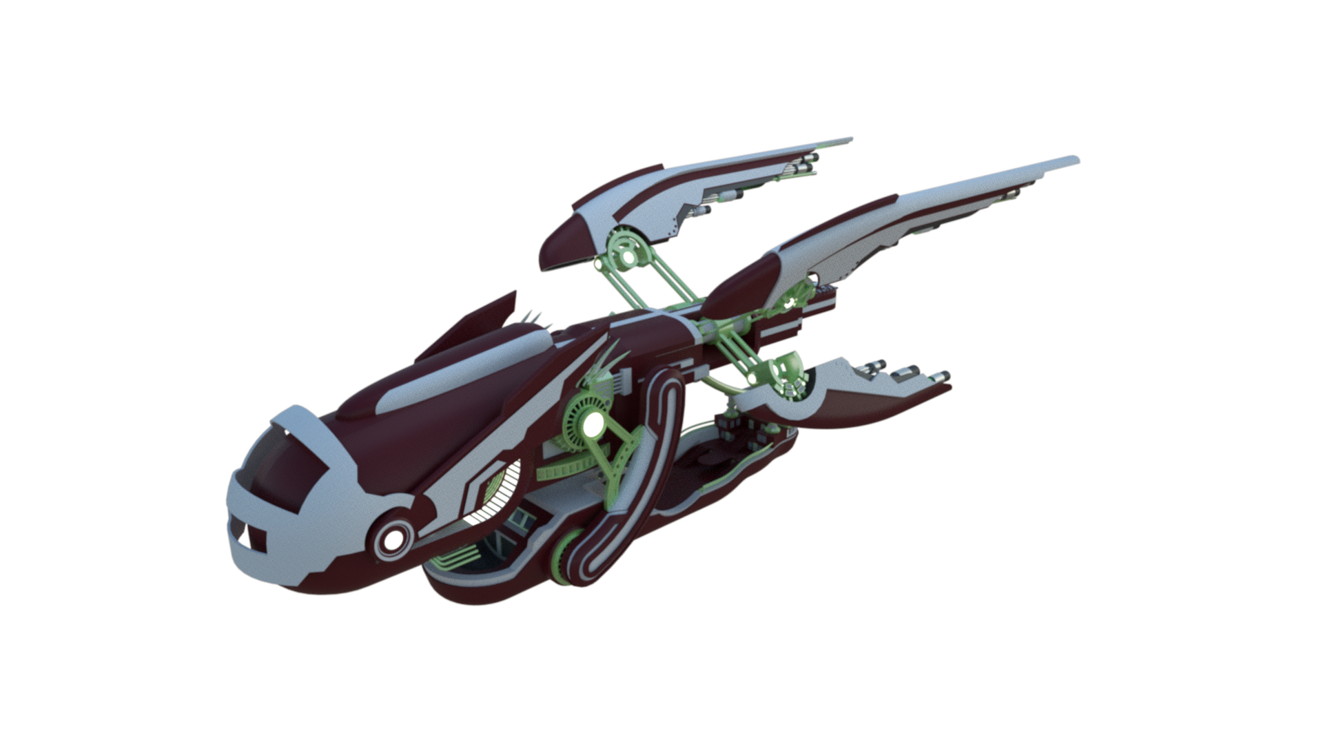 Spaceship Airship Space 3D - TurboSquid 1607410