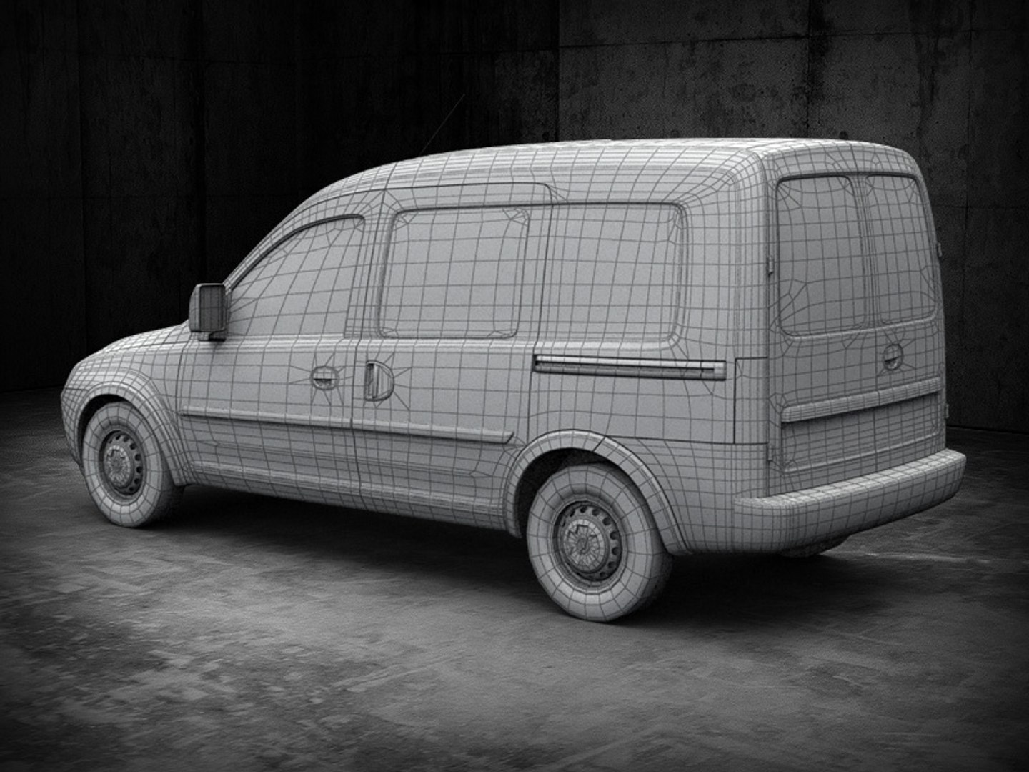 3d Model Of Holden Combo Van