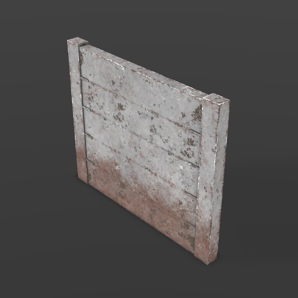 3D concrete wall - TurboSquid 1433129