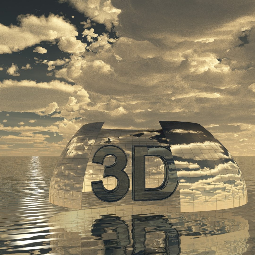 3d sky clouds model