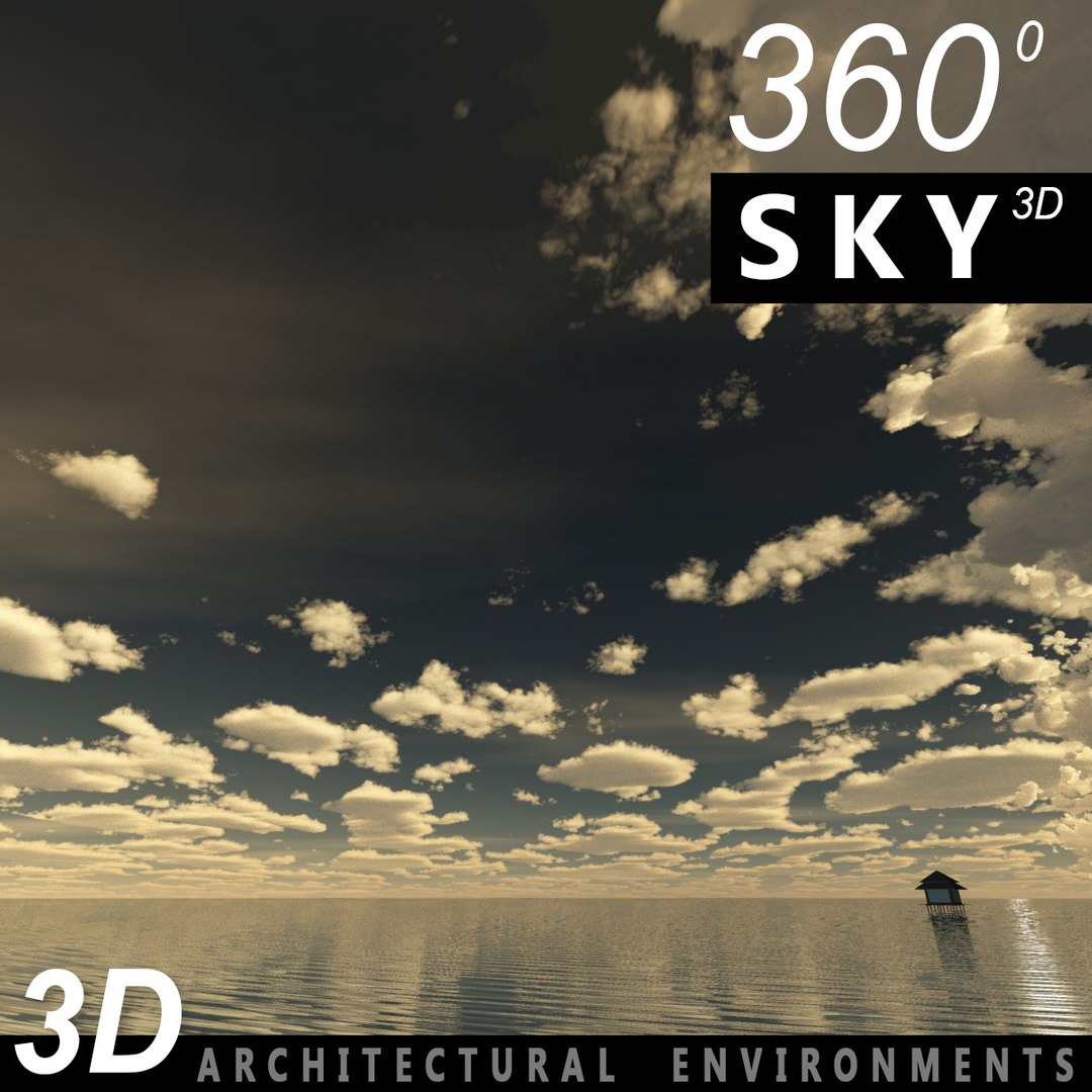3d sky clouds model