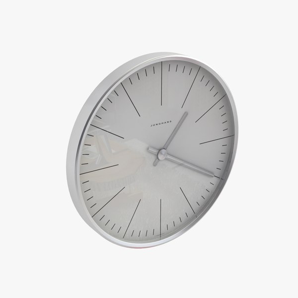 bill wall clock 3d max