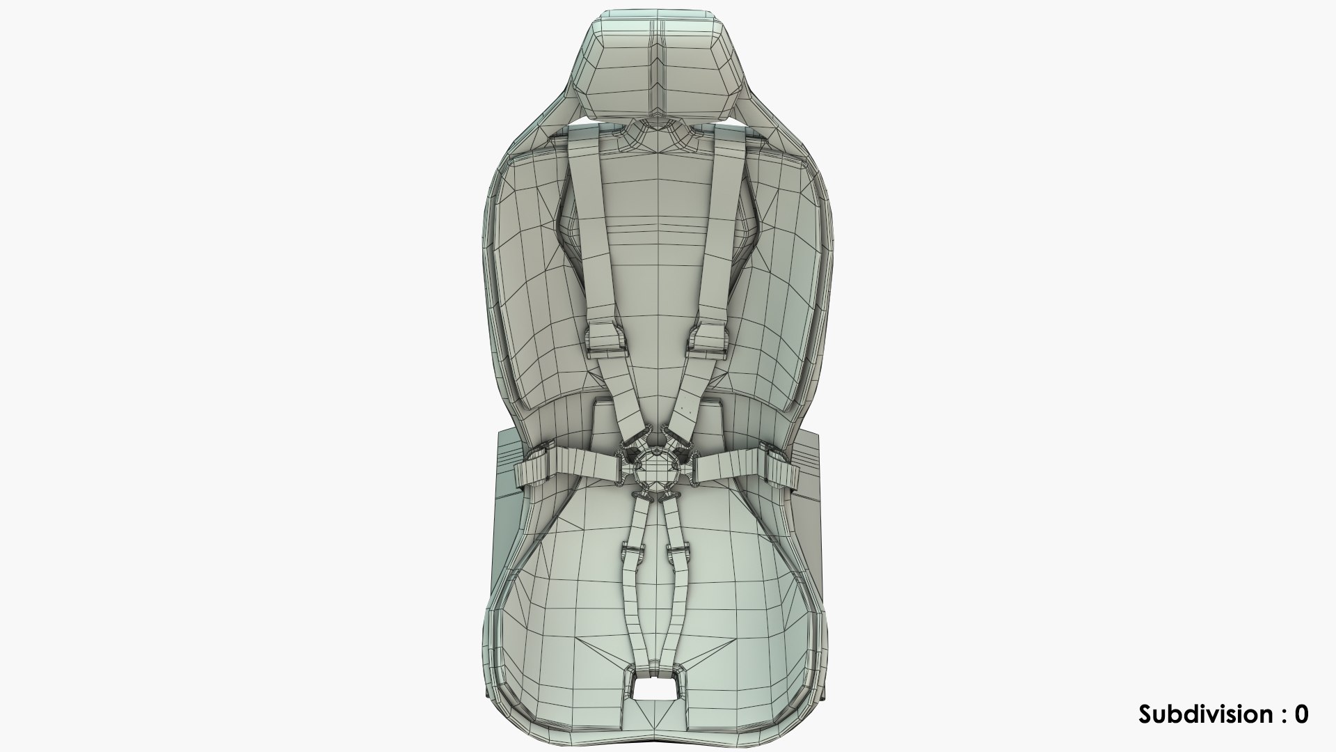 3D racing seat model - TurboSquid 1356680