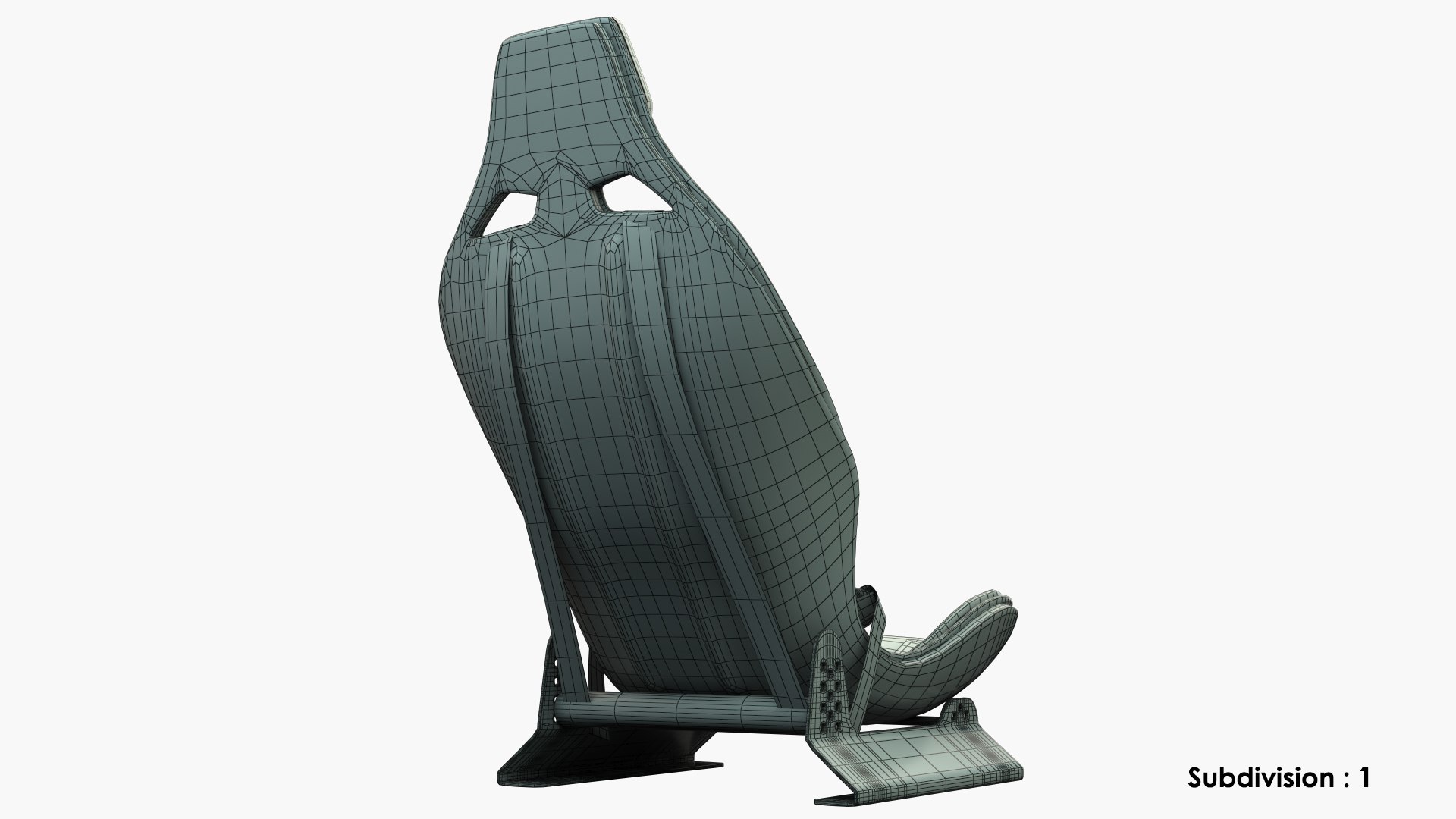 3D racing seat model - TurboSquid 1356680