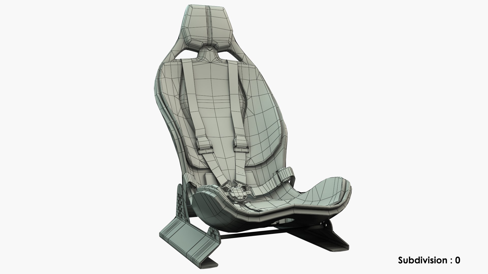 3D racing seat model - TurboSquid 1356680