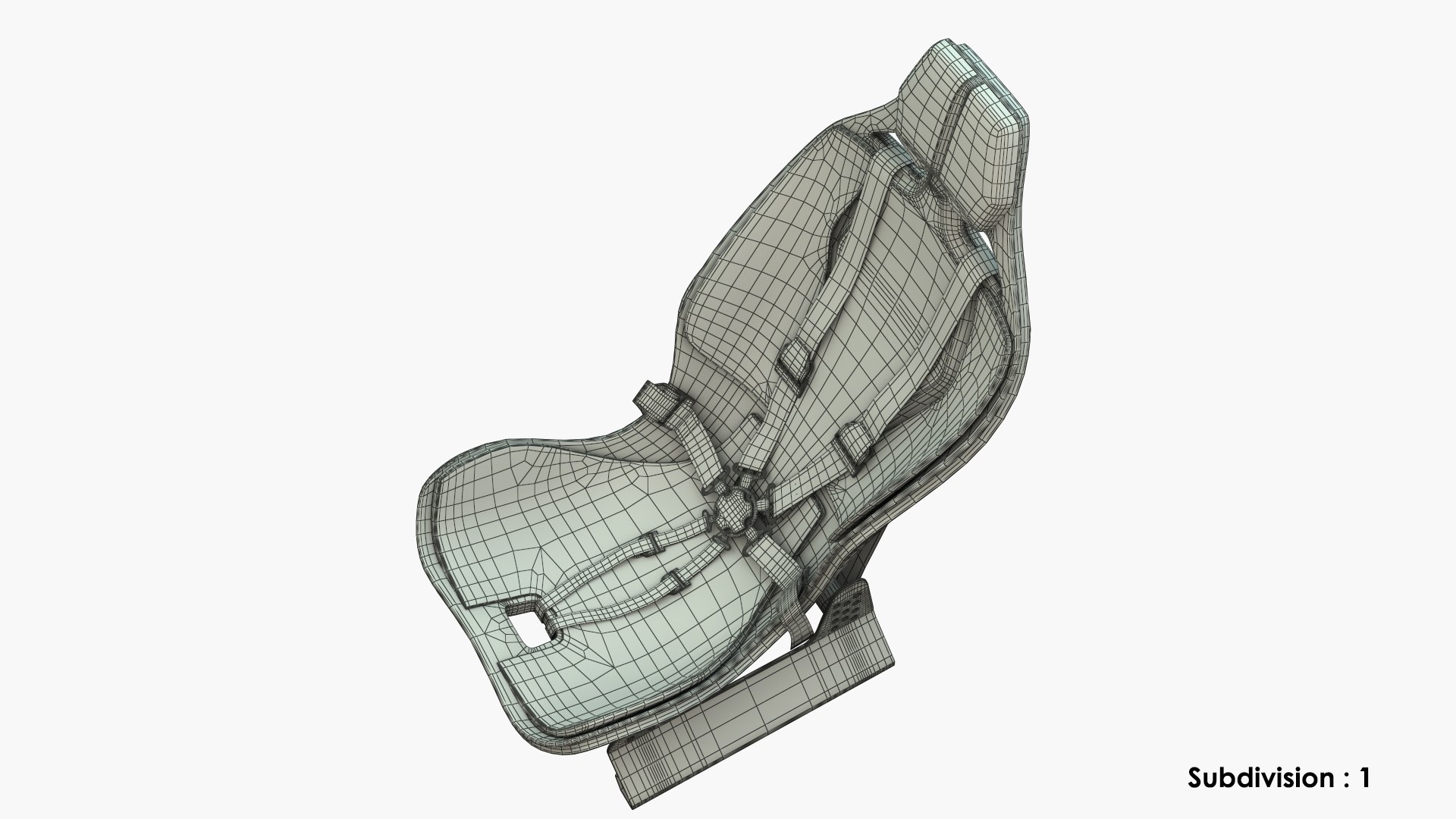 3D racing seat model - TurboSquid 1356680