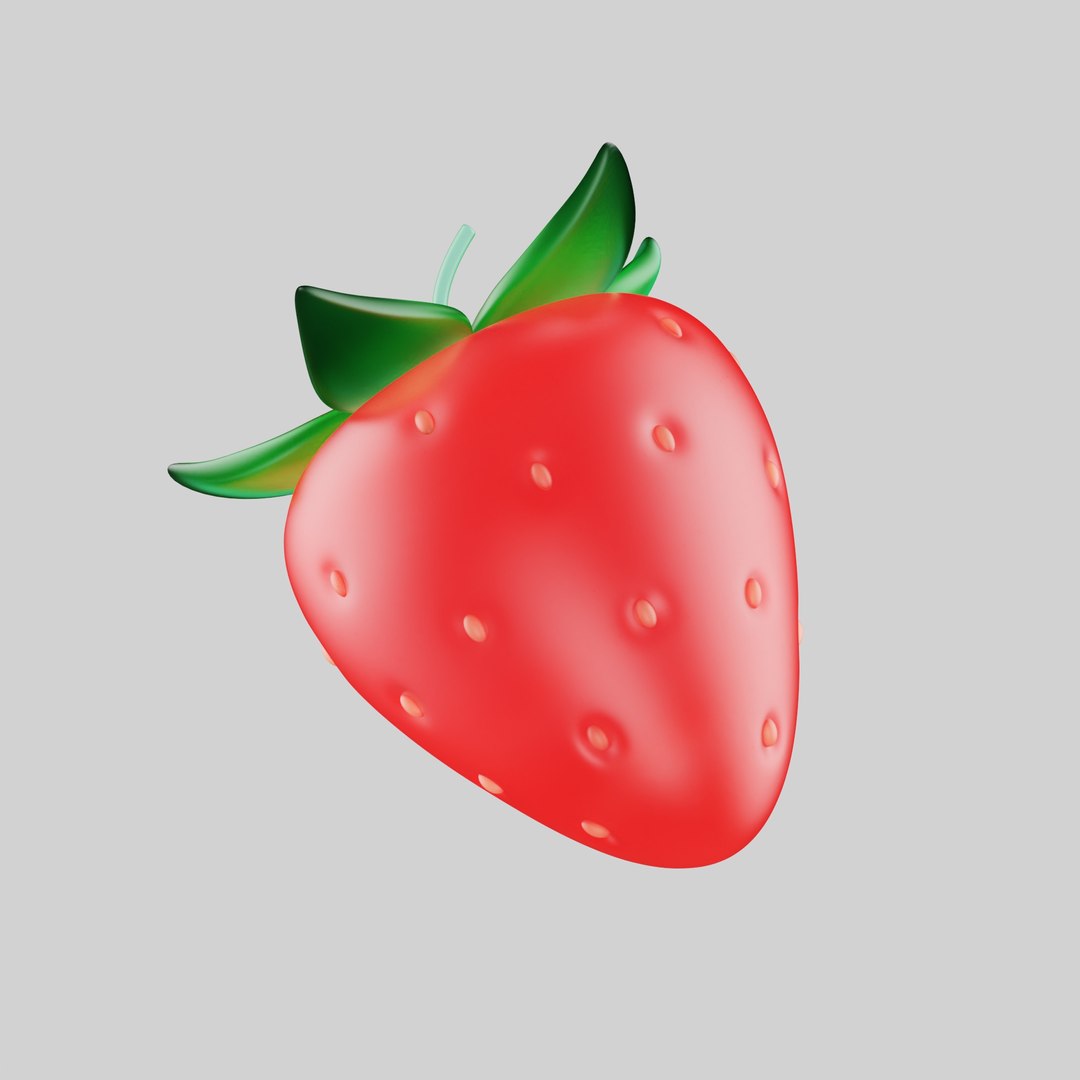 Free 3D Stylized Strawberry 3d Model Model - TurboSquid 2392819
