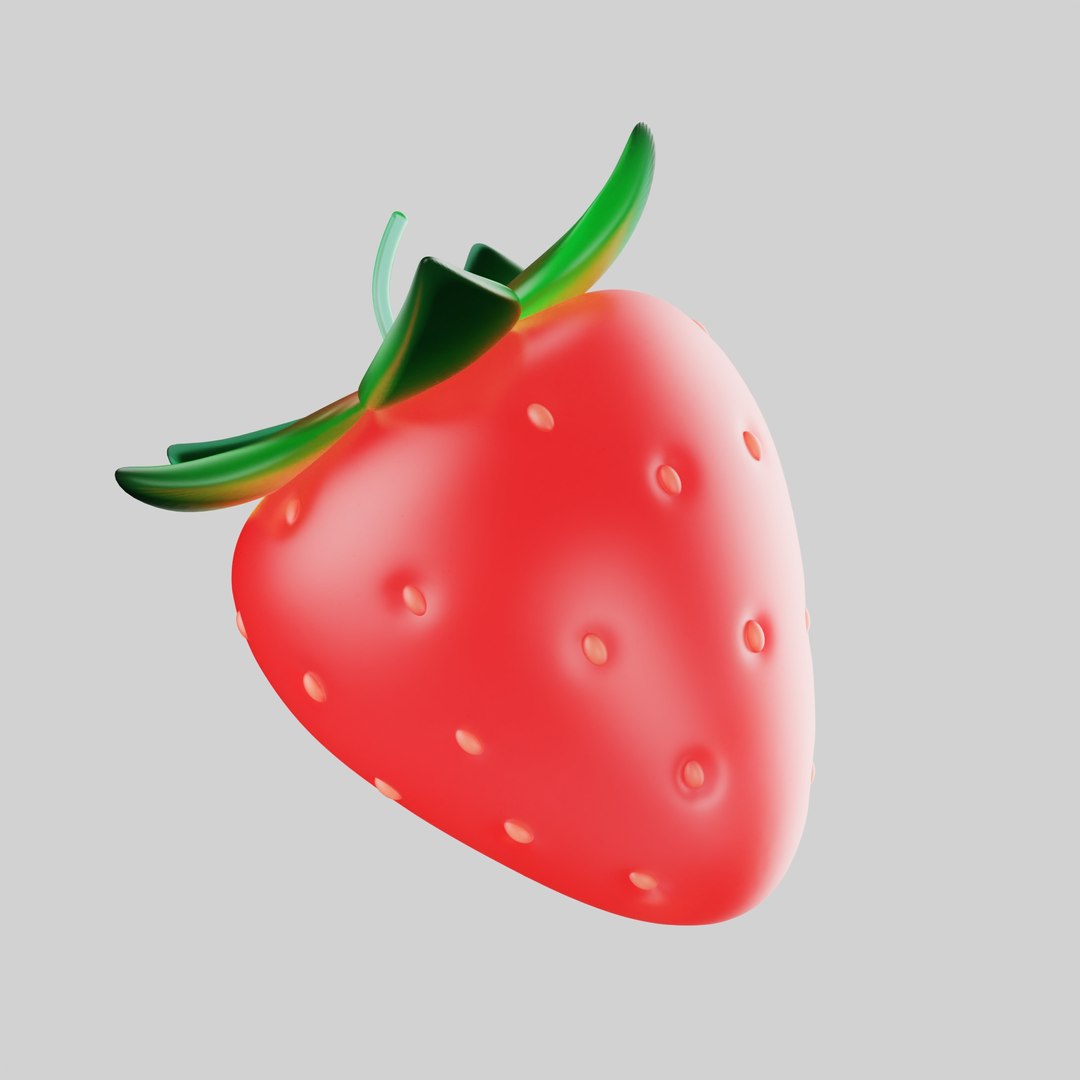 Free 3D Stylized Strawberry 3d Model Model - TurboSquid 2392819