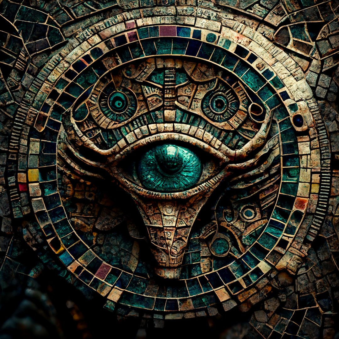 3D 3D Model And PBR Textures Of An Ancient Alien Mosaic Model ...