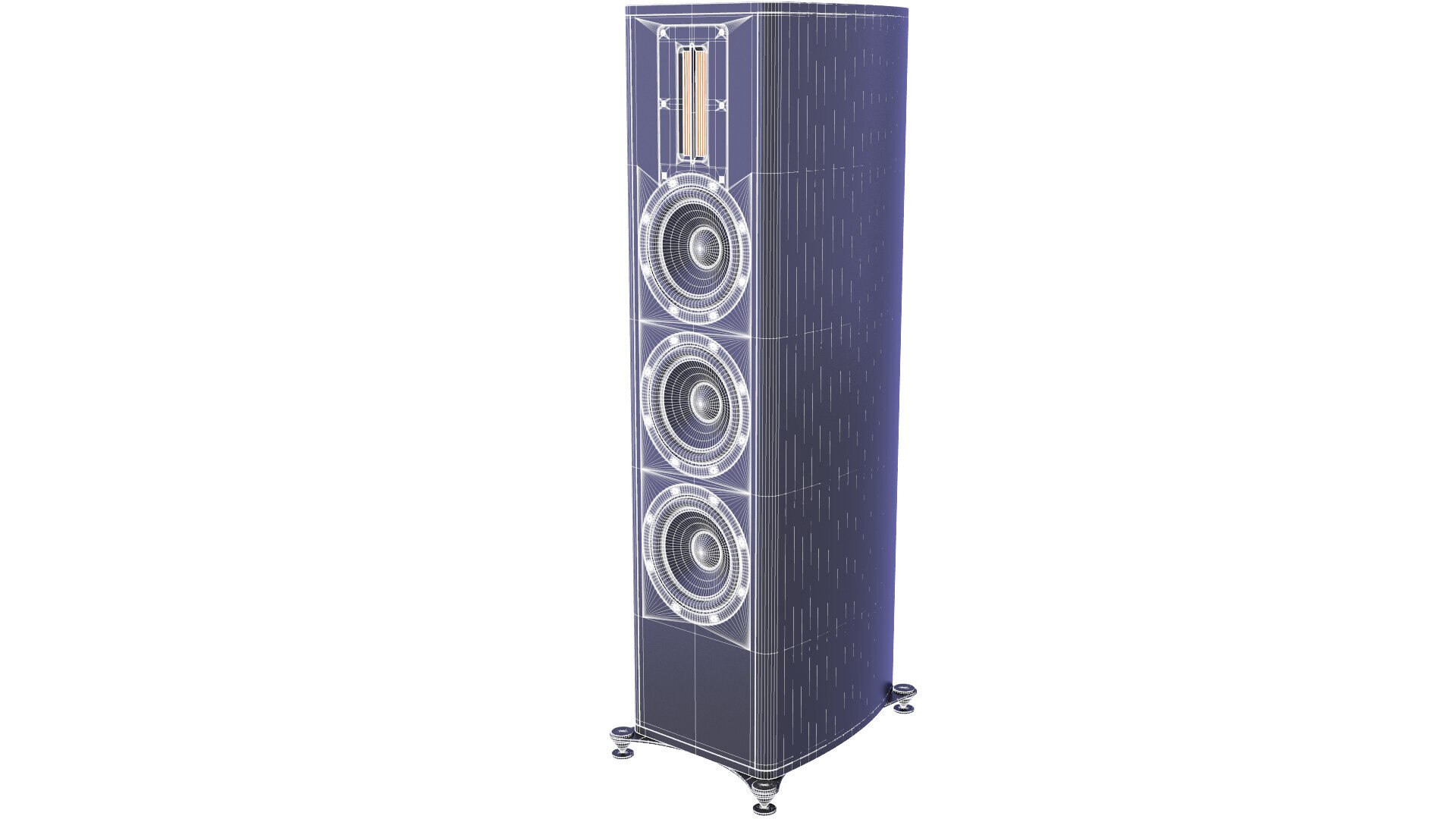 Classic Ribbon Floorstanding Speaker 168 Model - TurboSquid 2402586