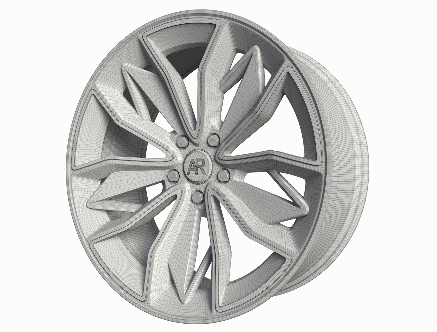 3D Car Rim Model - TurboSquid 2333092