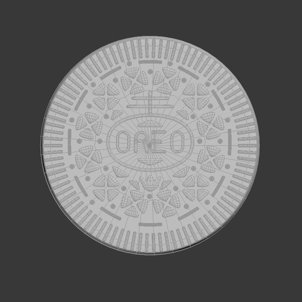 3d oreo cookie model