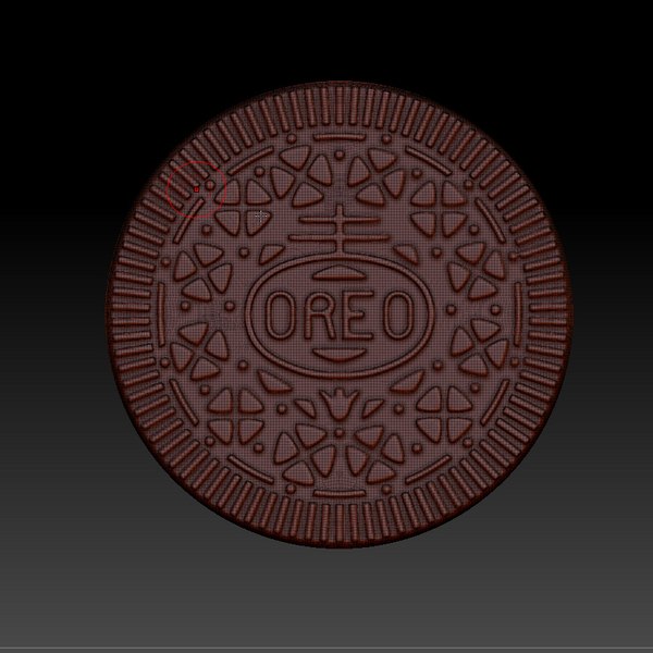 3d oreo cookie model