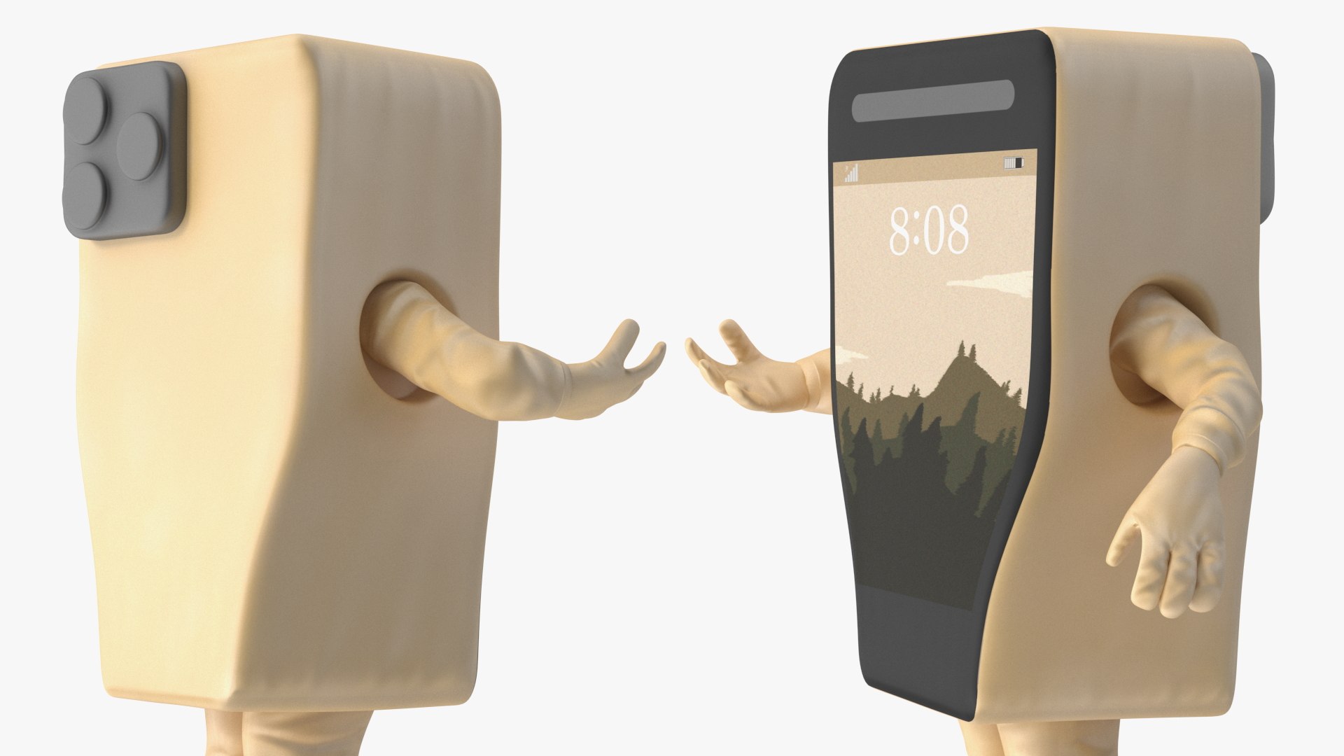 3D Cell IPhone Mascot Costume Golden Walking model - TurboSquid 2059858