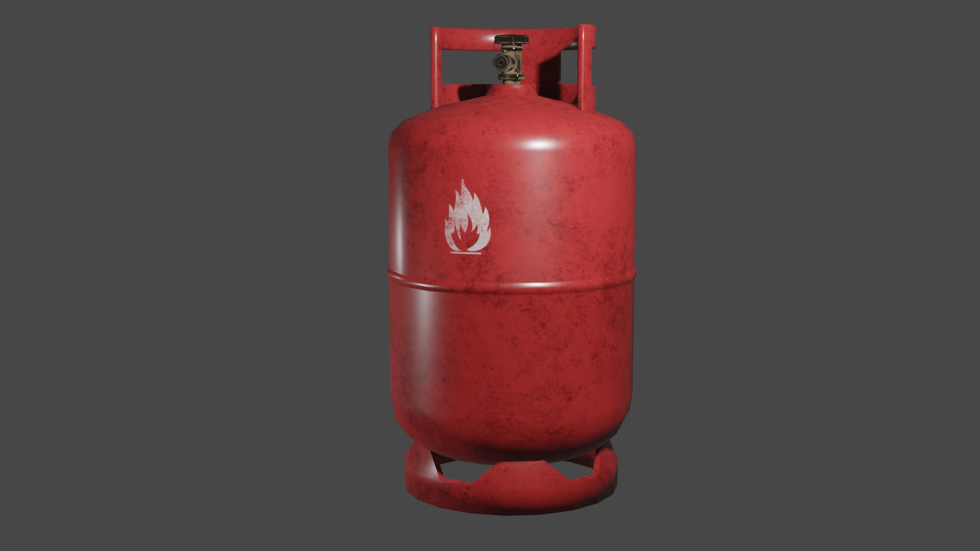 3D Gas Cylinder Blue and Red model - TurboSquid 1959505