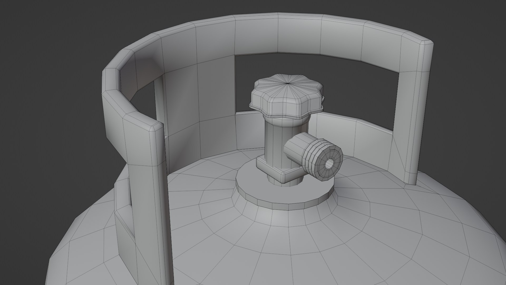 3D Gas Cylinder Blue and Red model - TurboSquid 1959505