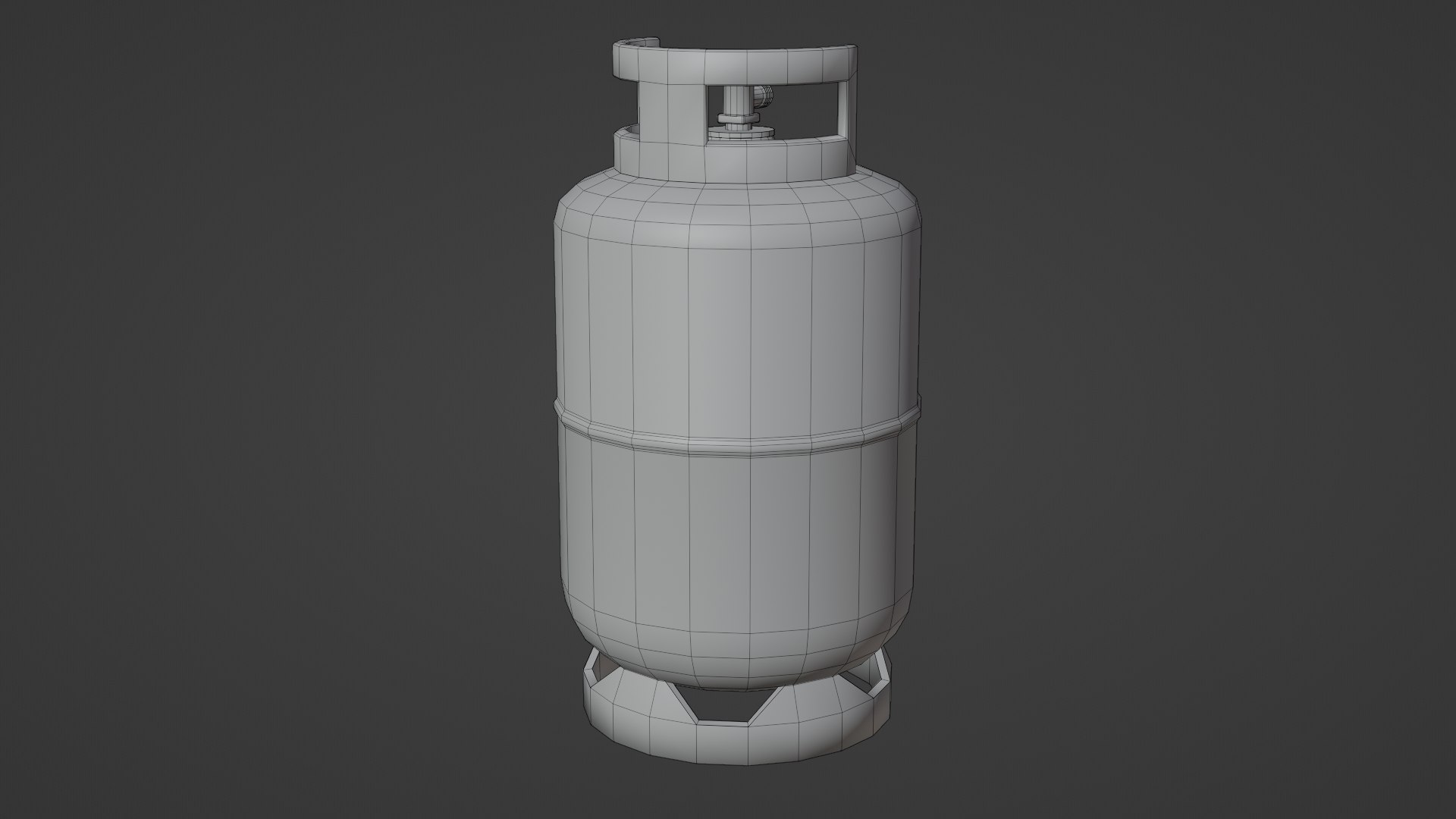 3D Gas Cylinder Blue and Red model - TurboSquid 1959505
