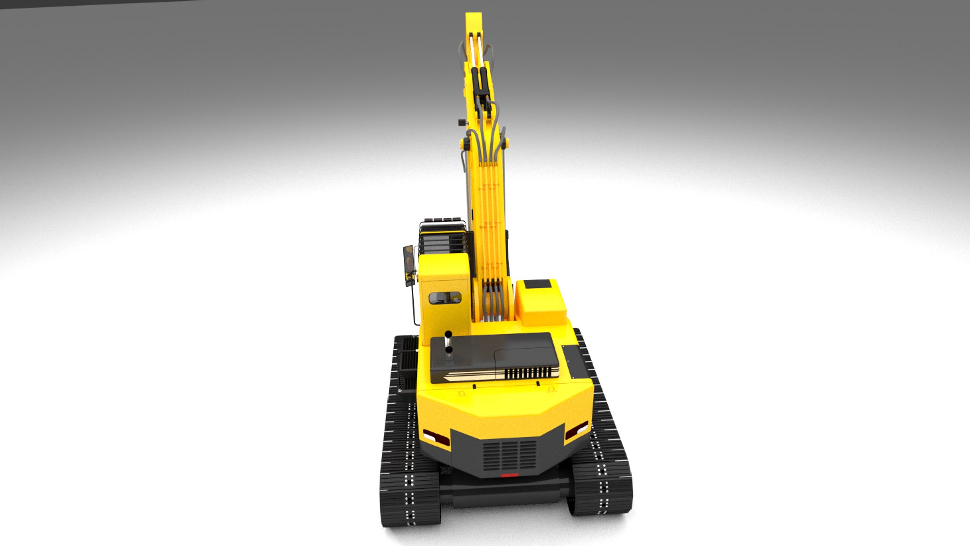 Excavator Construction Obj