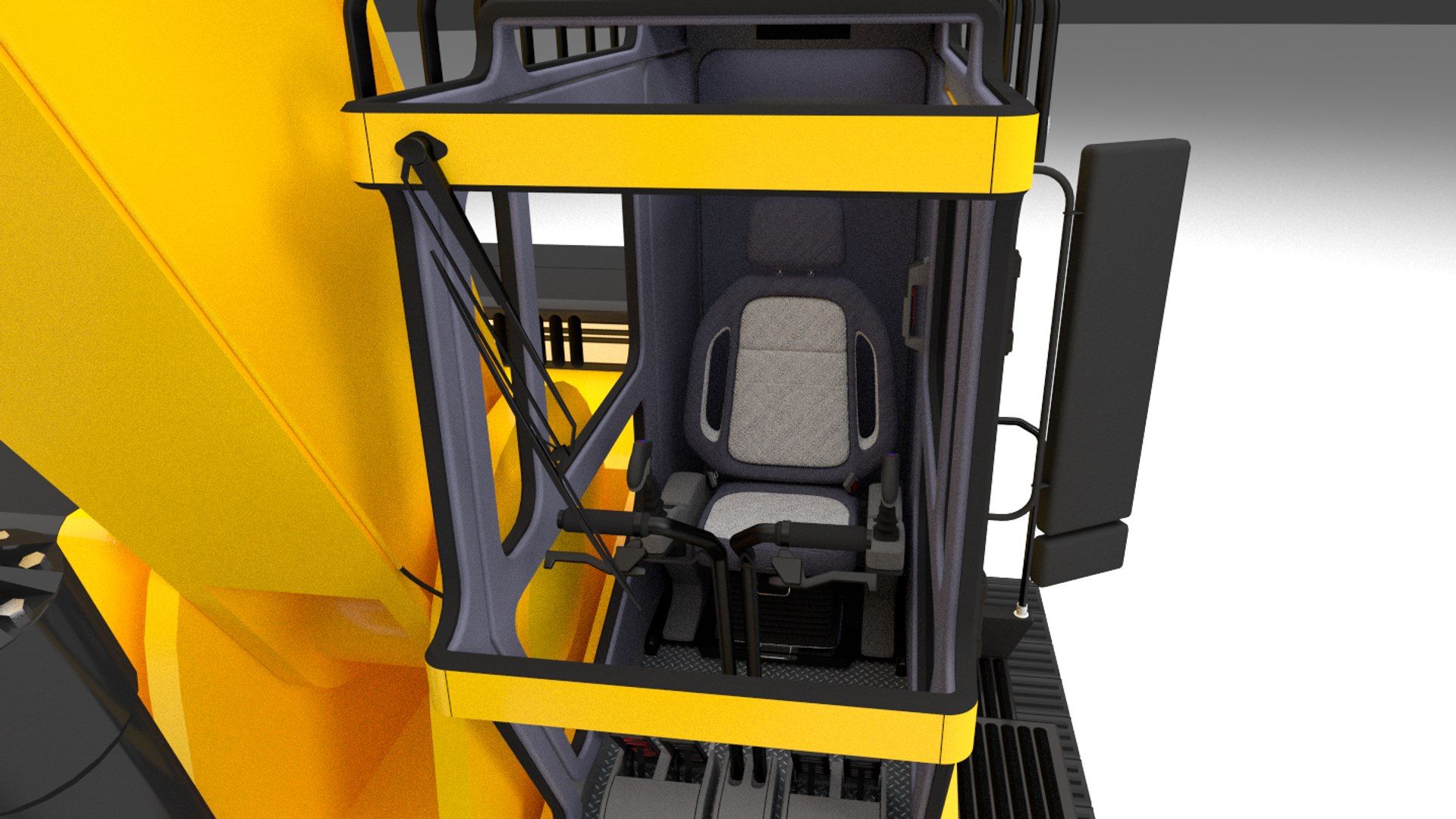 Excavator Construction Obj