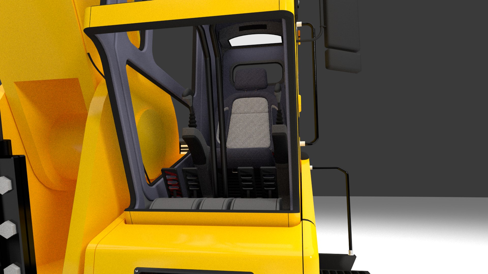 Excavator Construction Obj
