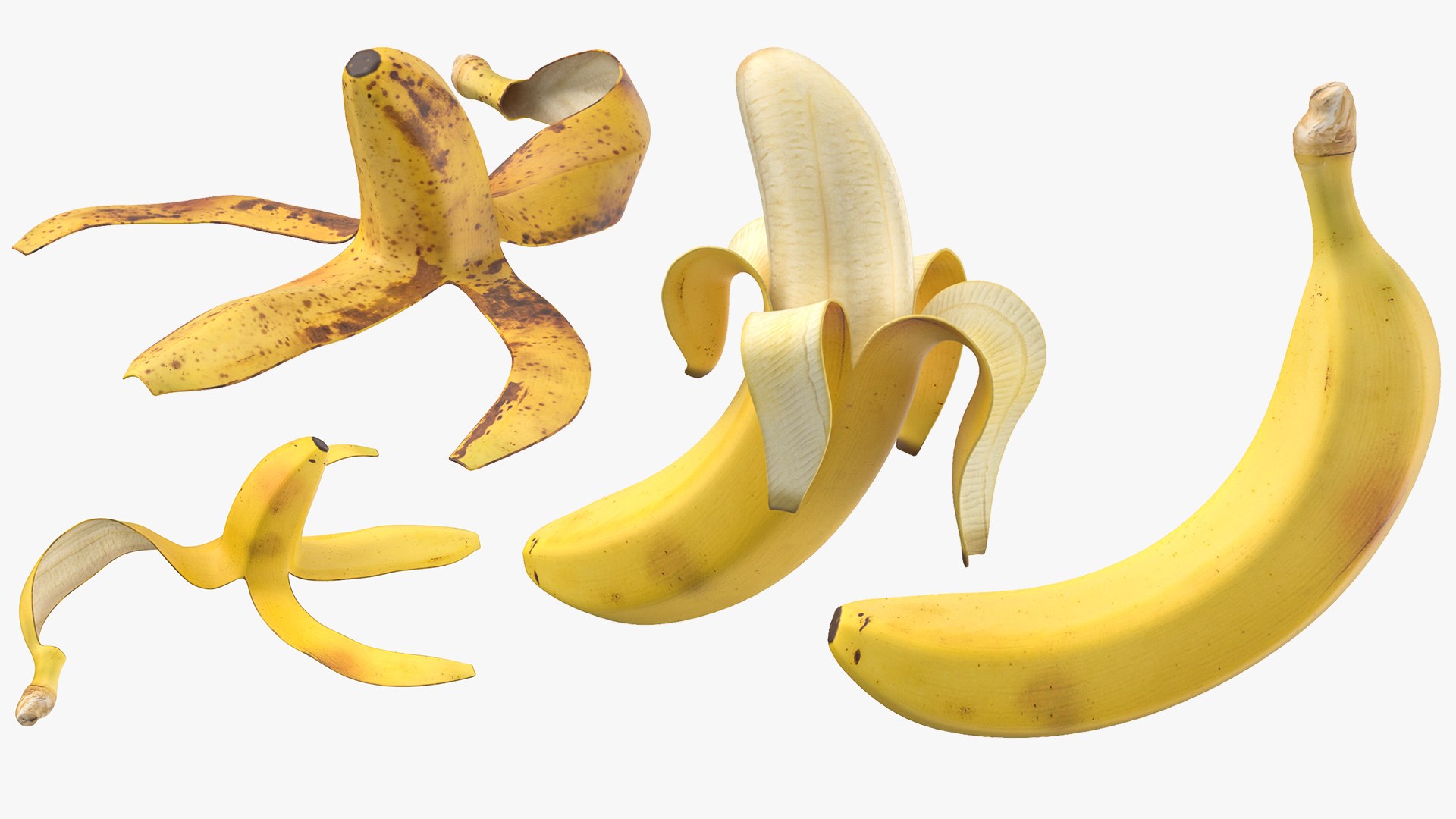 Apple Orange And Banana Collection 3D Model - TurboSquid 2239783