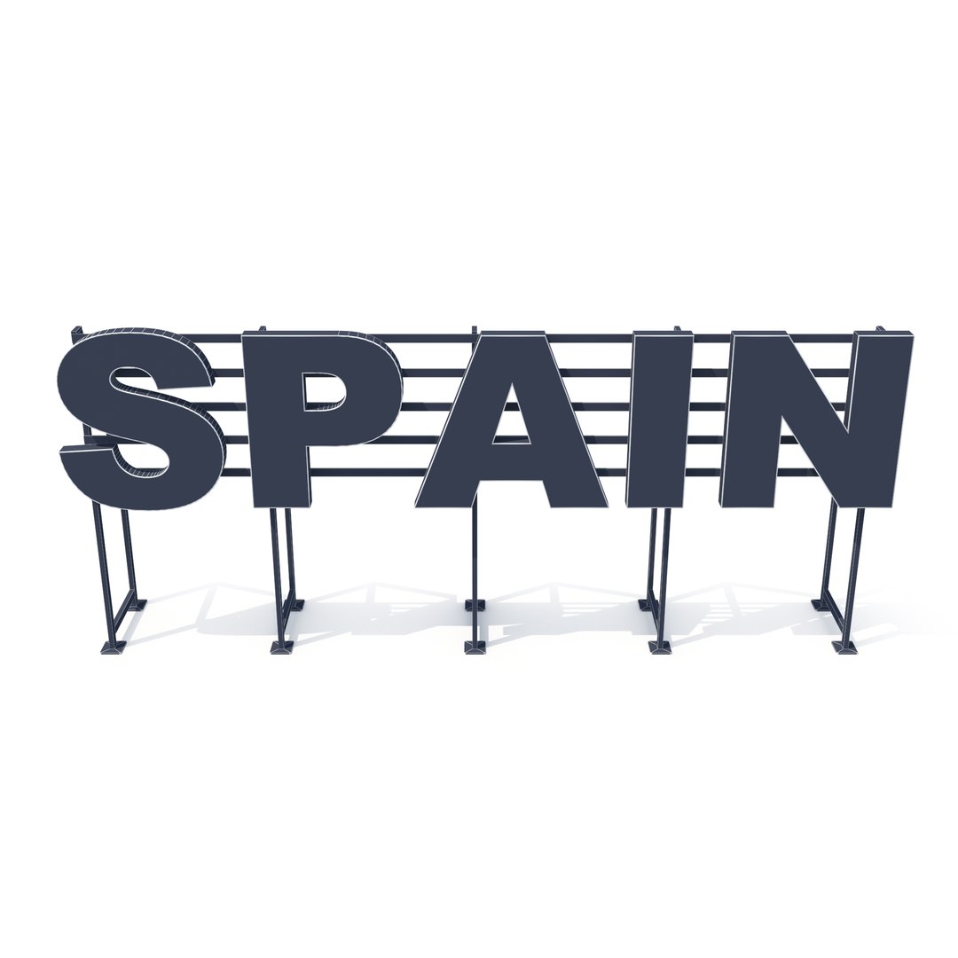 Country sign spain 3D model - TurboSquid 1804982