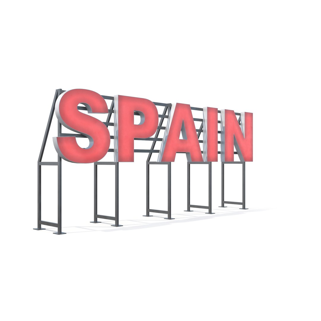 Country sign spain 3D model - TurboSquid 1804982