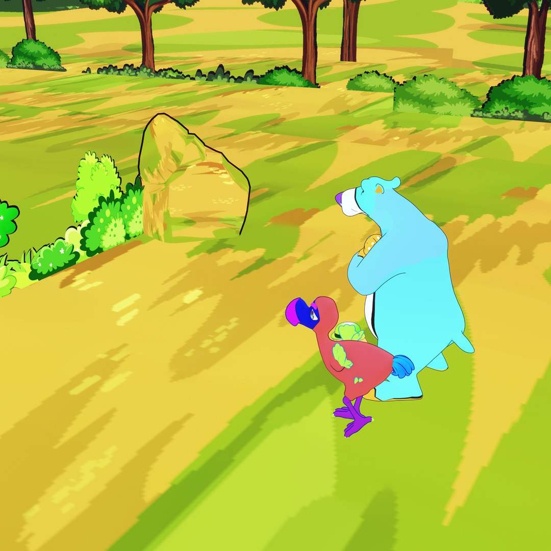 OSTRICH 3D KIDS 2D ASPECT 3D model - TurboSquid 2094729