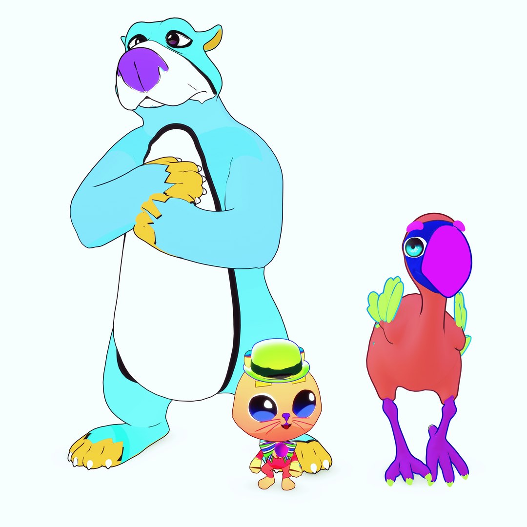 OSTRICH 3D KIDS 2D ASPECT 3D model - TurboSquid 2094729