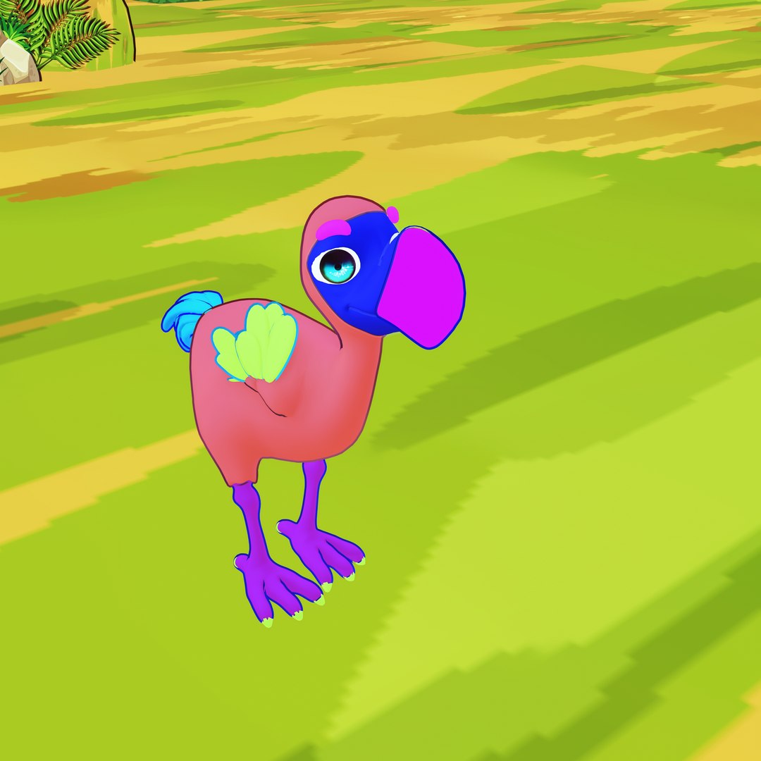 OSTRICH 3D KIDS 2D ASPECT 3D model - TurboSquid 2094729