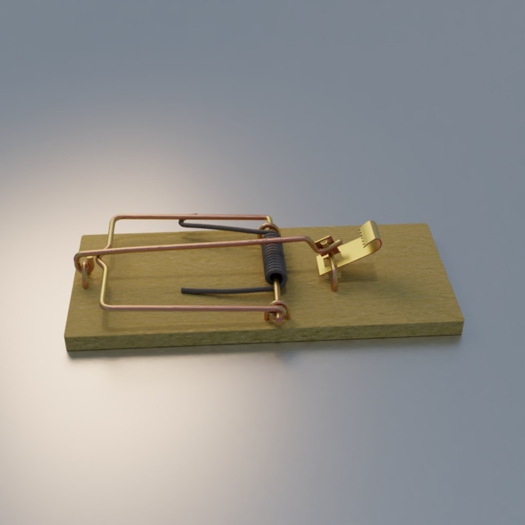 Spring Mouse Trap 3D Model - TurboSquid 1314917