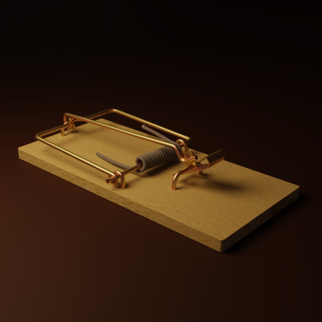 Spring Mouse Trap 3D Model - TurboSquid 1314917