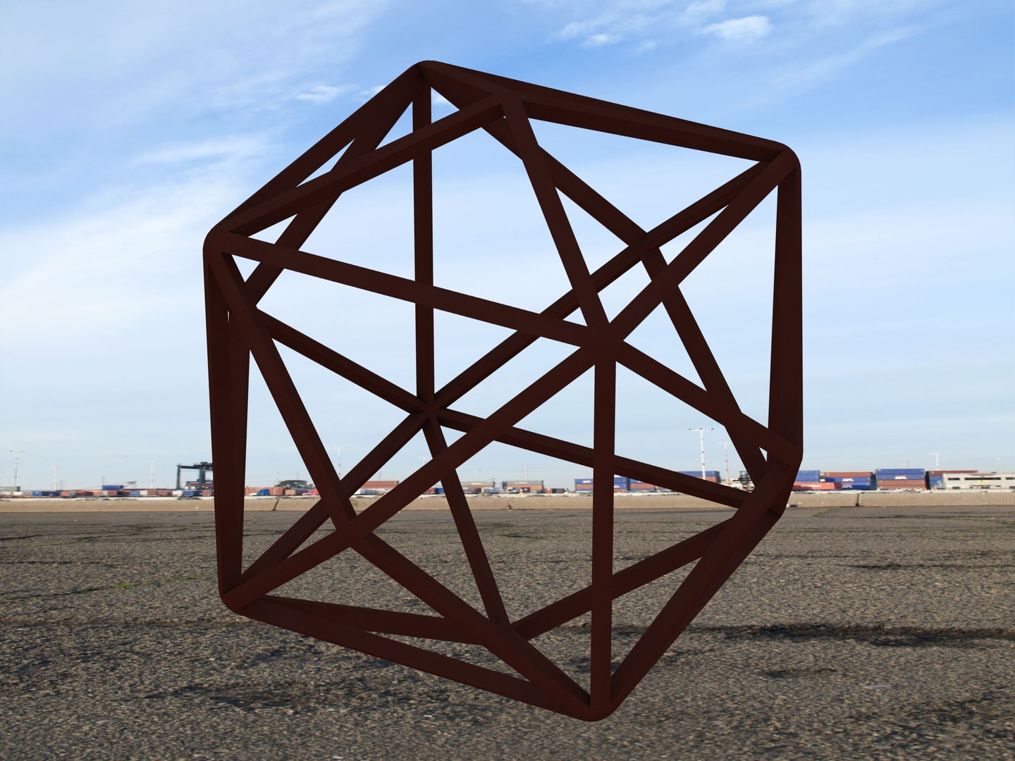 3D Wireframe Shape Tetrakis Hexahedron Model - TurboSquid 2169730