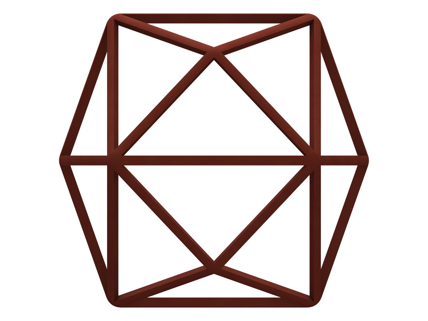 3D Wireframe Shape Tetrakis Hexahedron Model - TurboSquid 2169730