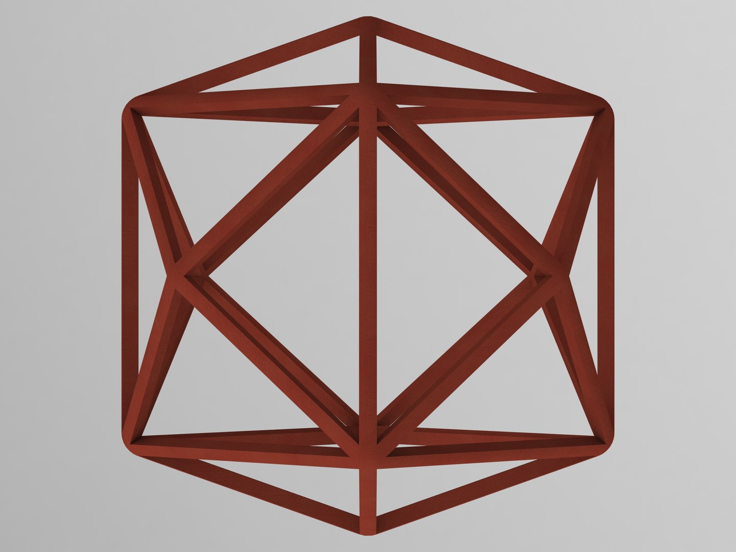 3D Wireframe Shape Tetrakis Hexahedron Model - TurboSquid 2169730
