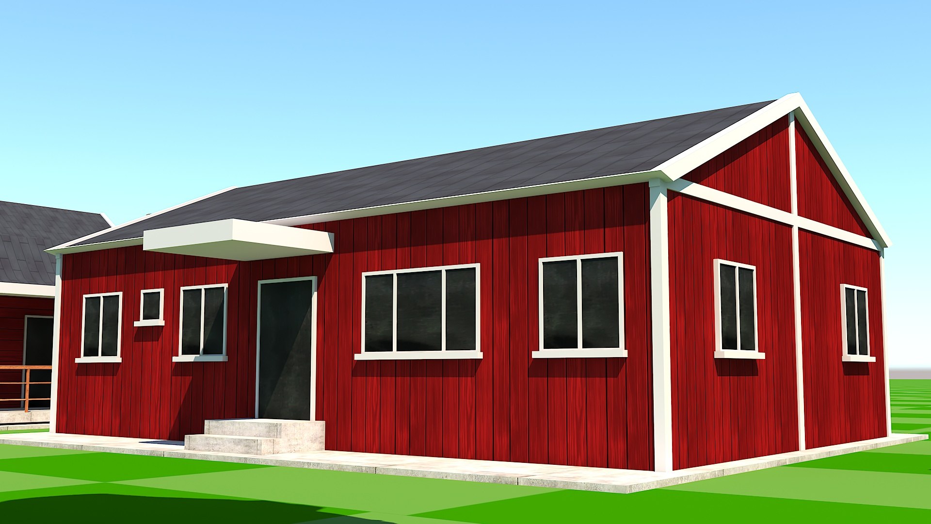 Farm House Model - TurboSquid 1614278
