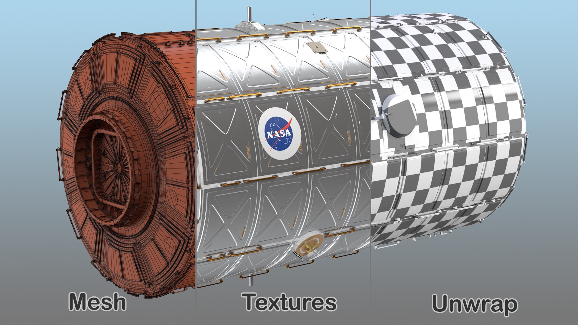 3D iss module destiny model - TurboSquid 1521243