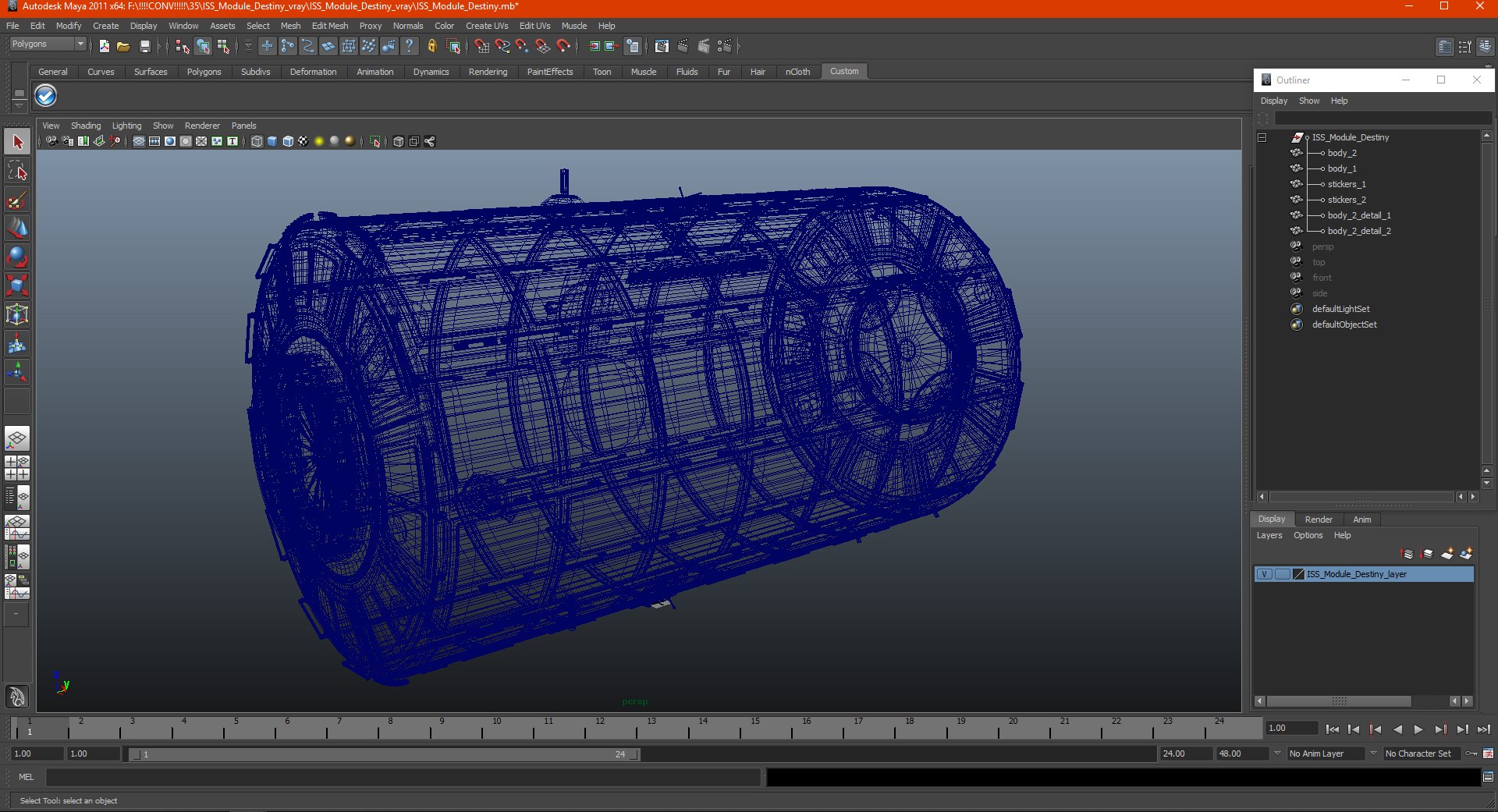 3D iss module destiny model - TurboSquid 1521243