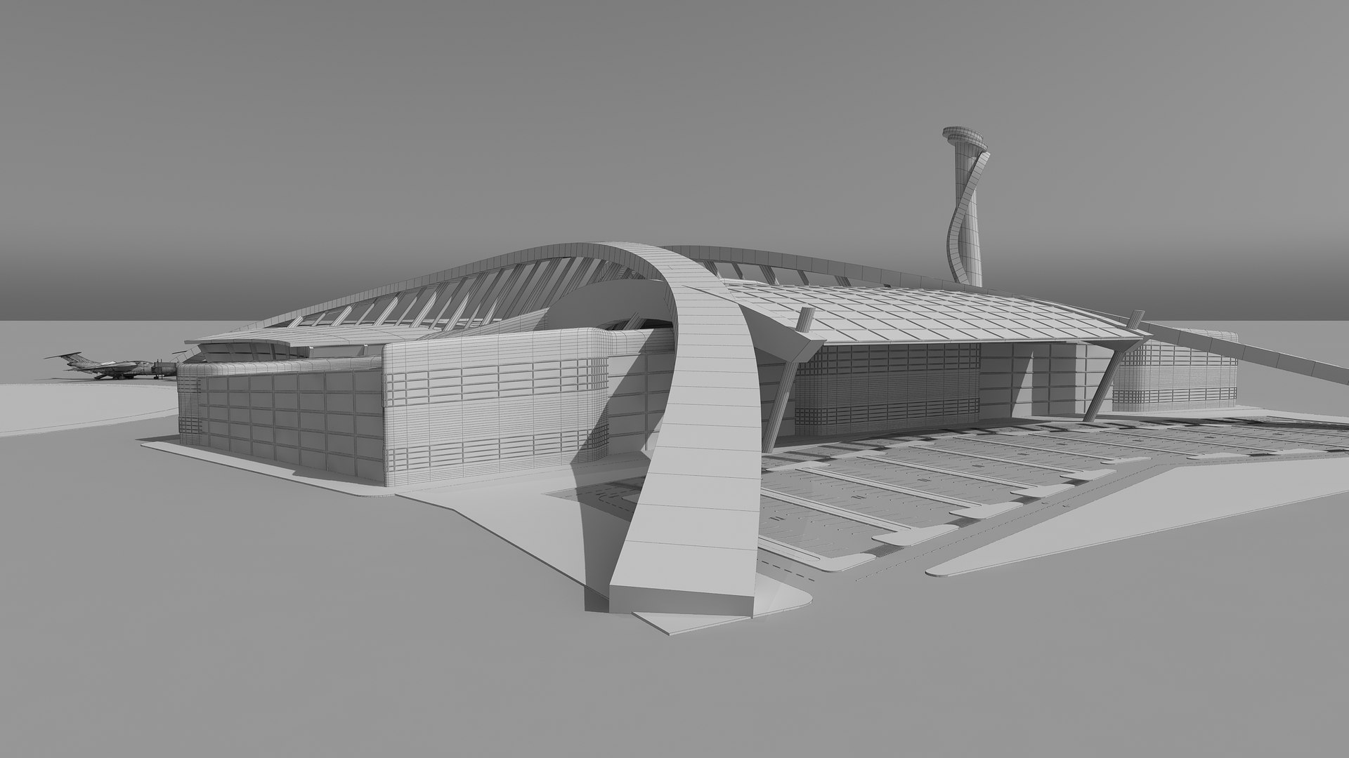 0194 - Airport Building 3D Model - TurboSquid 2241112