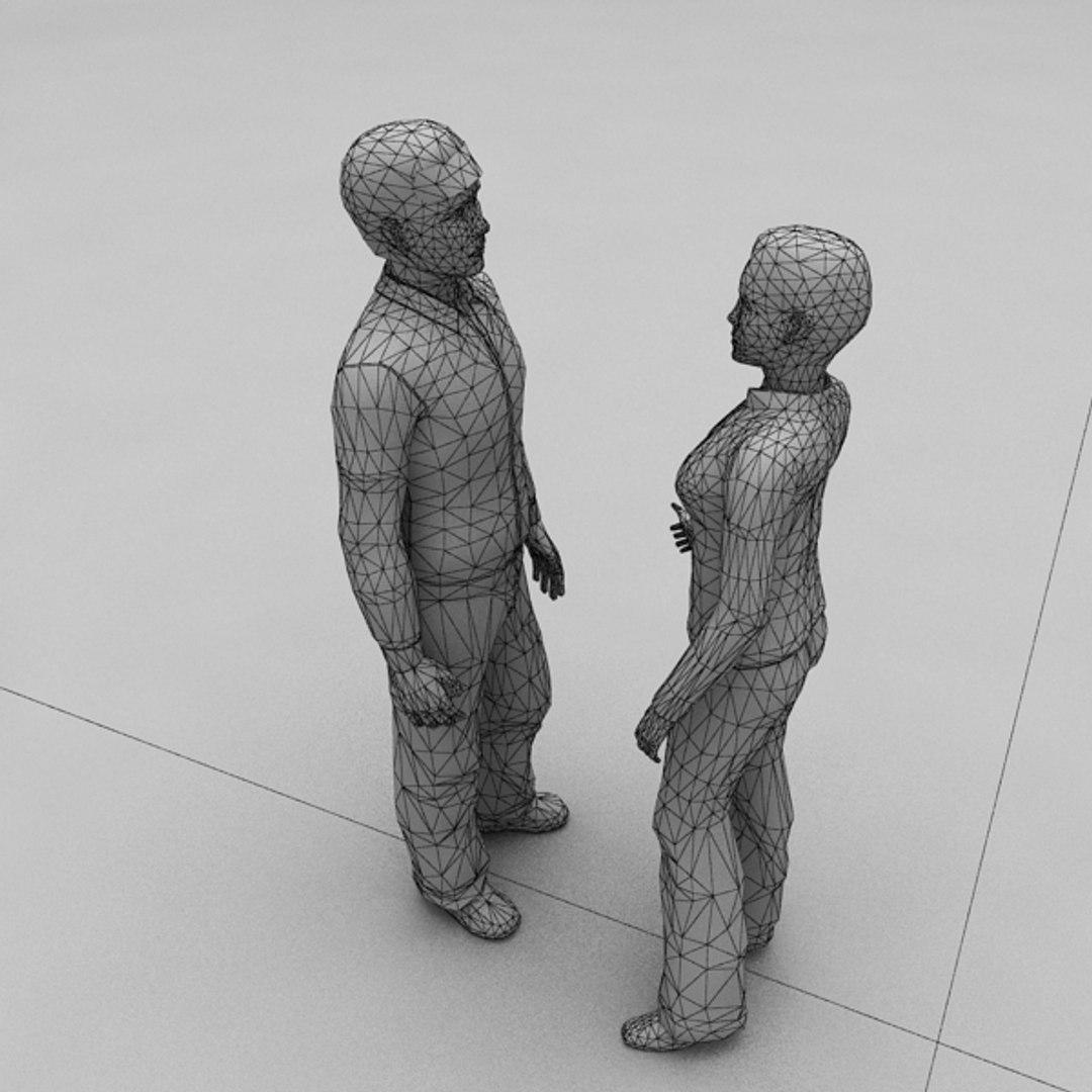 3d Model Talking Humans Animation