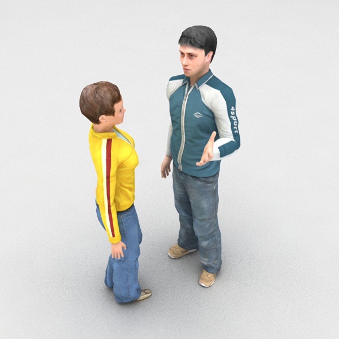 3d model talking humans animation