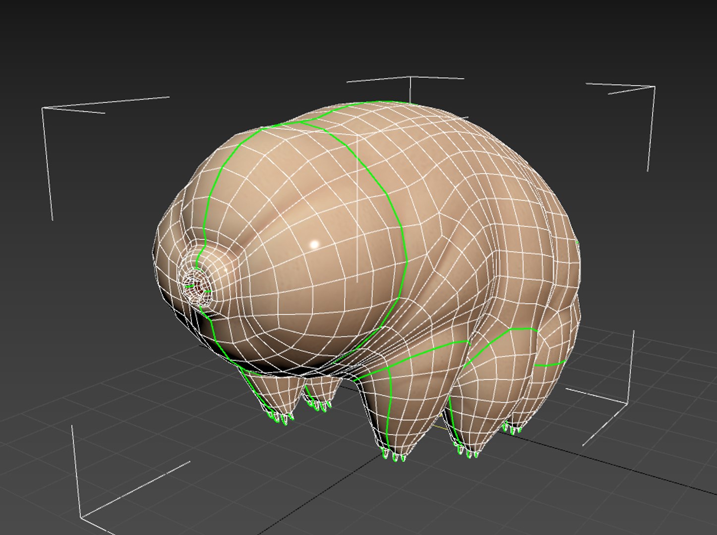 Tardigrade Character Cartoon 3D Model - TurboSquid 1497639