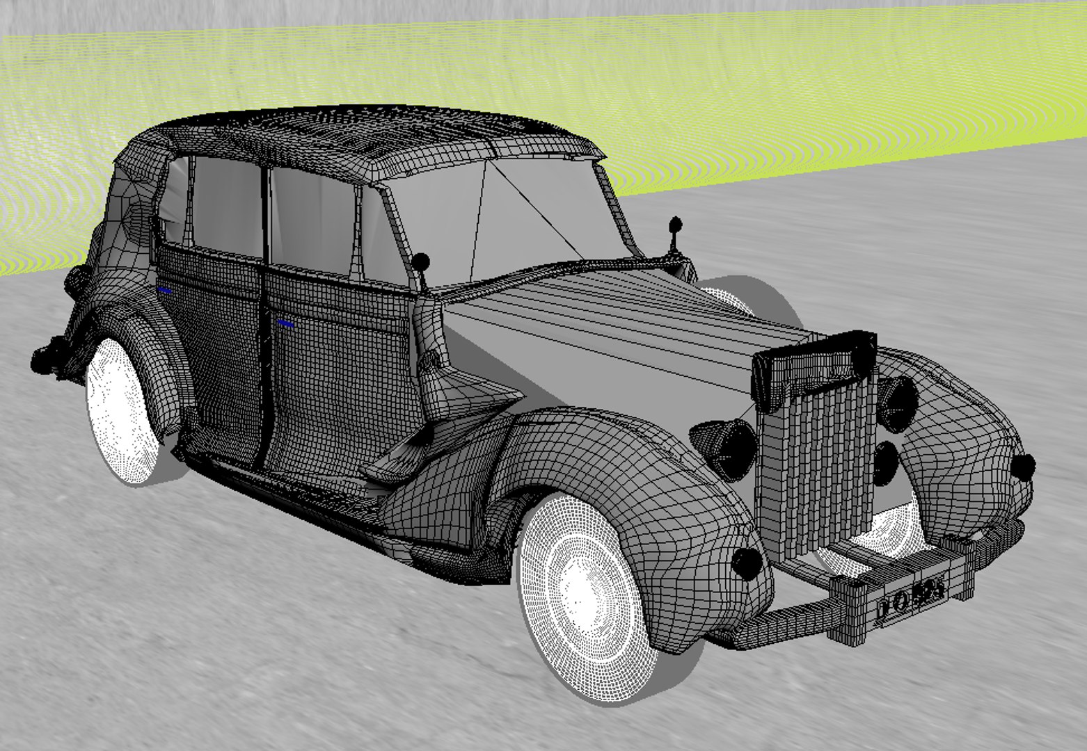 Antique Car Model - TurboSquid 1800104