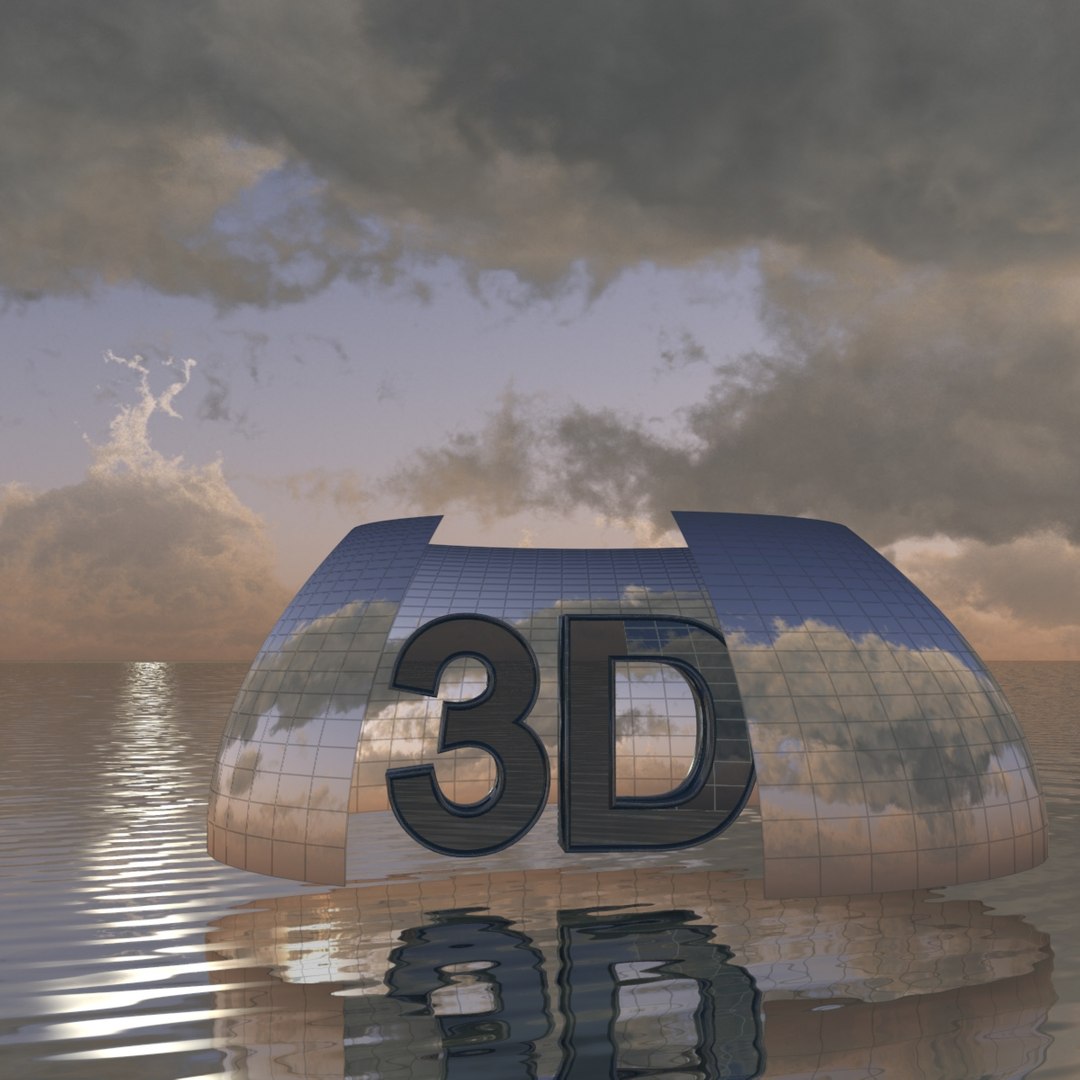 3d sky clouds model