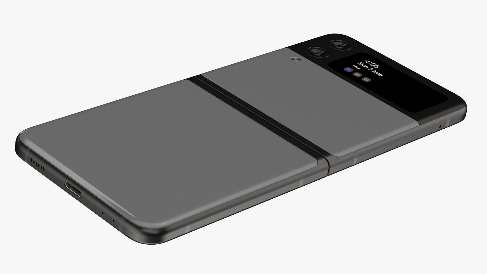 Samsung Galaxy Z Flip 3 Gray 3D - TurboSquid 1773183